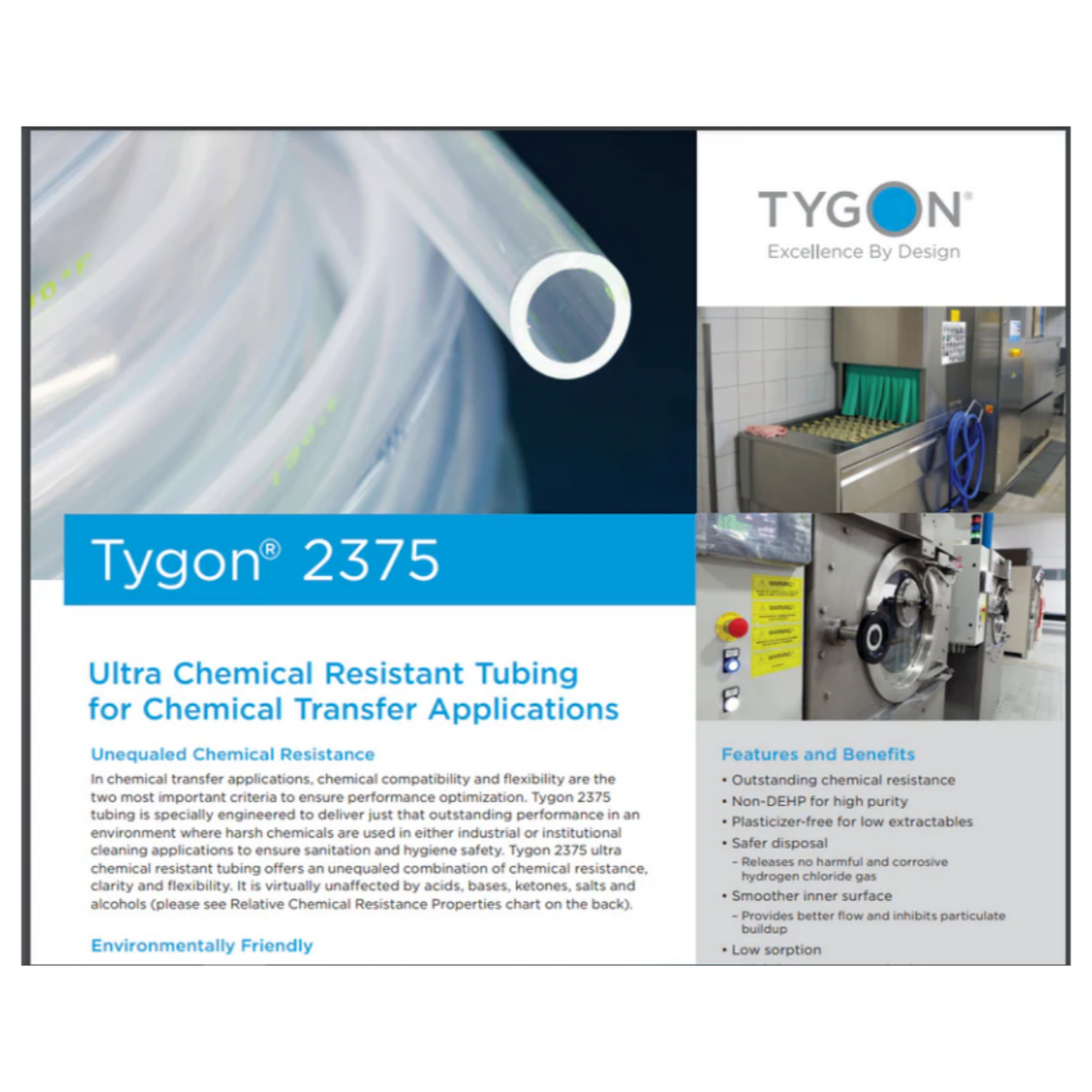 Tygon 2375 Chemical Transfer Tubing 15m - Acid & Solvent Resistant ...