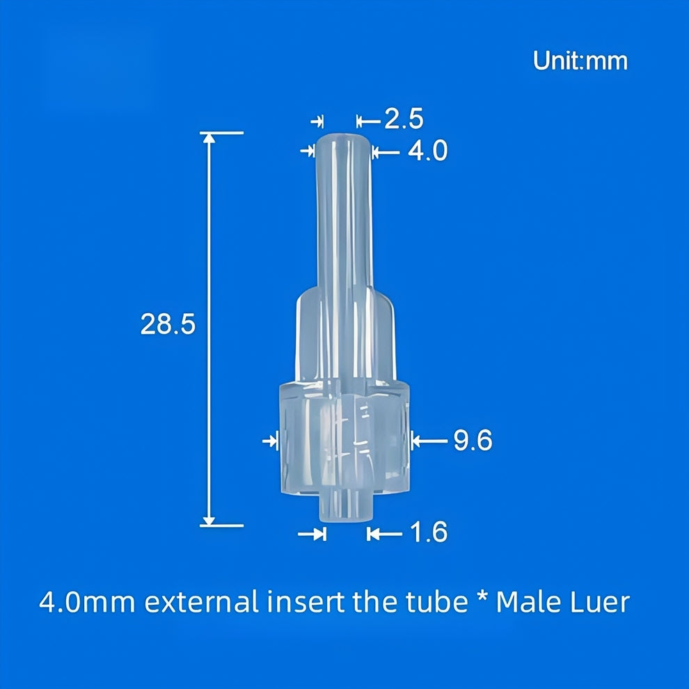 Food-Grade PC Luer Lock Adapter Leak-Proof Medical Lab Connector ...