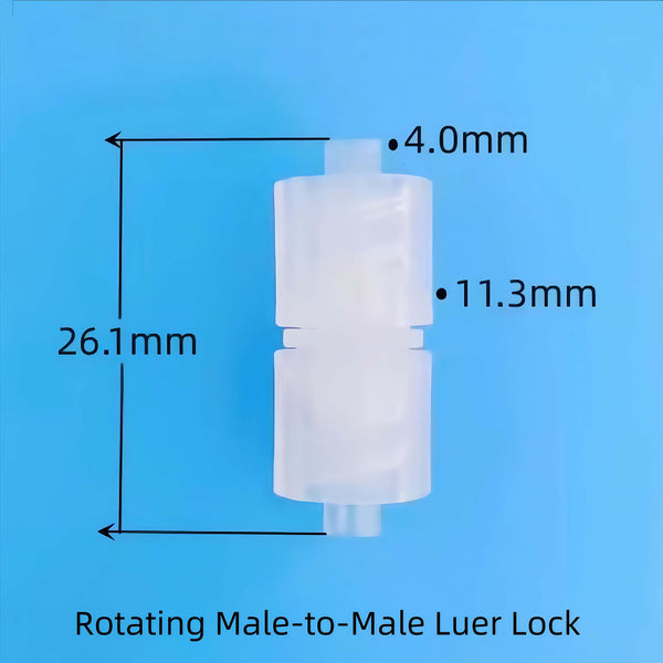 Rotating Male-to-Male Luer Lock Connector | PP Straight – ForeShine ...